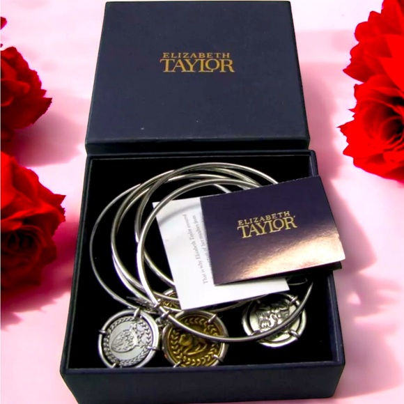 Elizabeth Taylor | Jewelry | Elizabeth Taylor Coin Bangle Bracelet ...